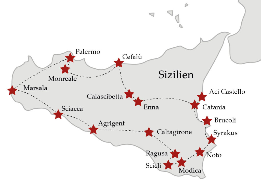 Sizilien Rundreise 10 Tage: Route, Karte & Tipps für den perfekten Roadtrip