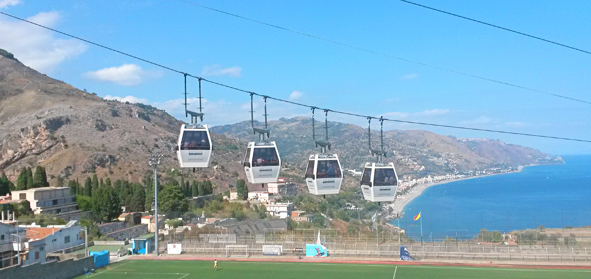 Seilbahn Taormina Talstation